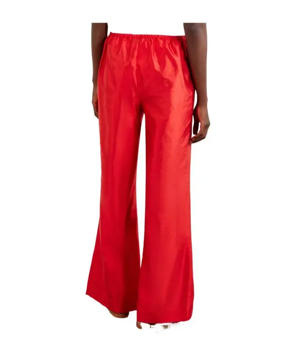 Staud Silk Dupioni Wide-leg Pants - Red