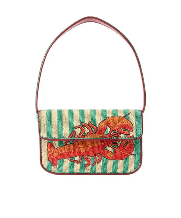 Staud Lobster-pattern Shoulder Bag - Multicolor