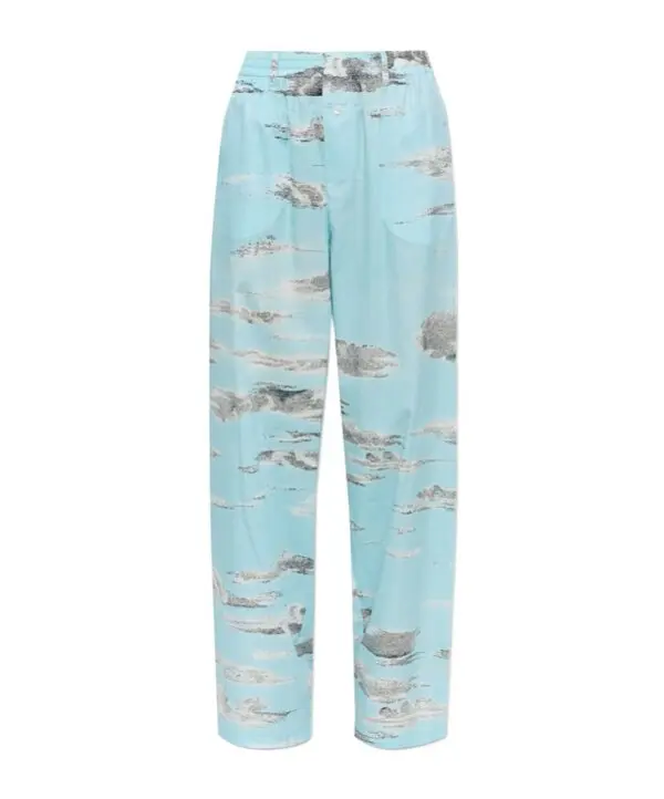 Moschino Wide-leg Casual Pants - Blue