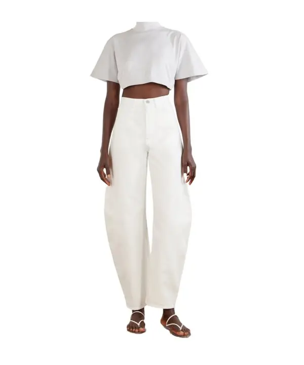 Alaïa Mock-neck Cropped Top