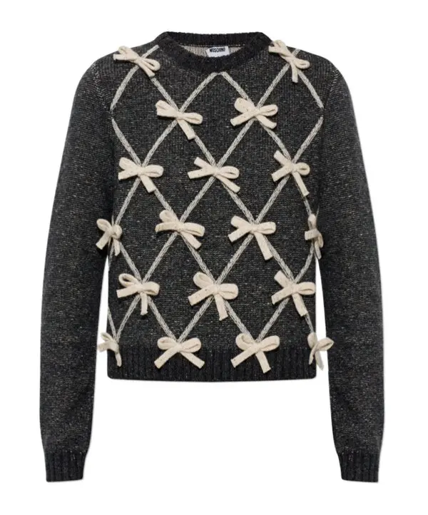 Moschino Long-sleeved Knitwear - Black