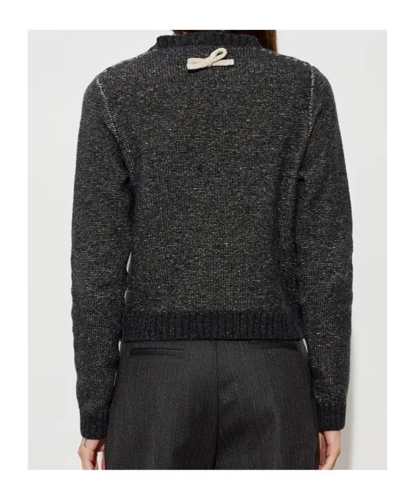 Moschino Long Sleeve Knitwear With Bow Detail