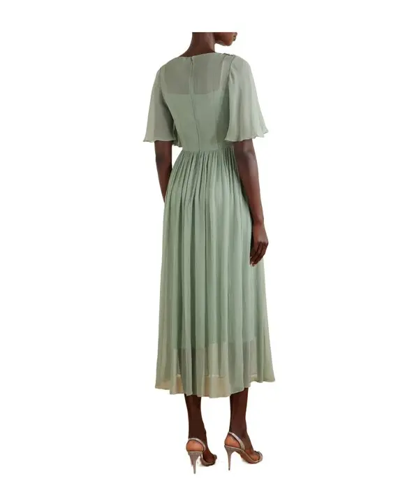 Erdem Crystal-embellished Silk Midi Dress