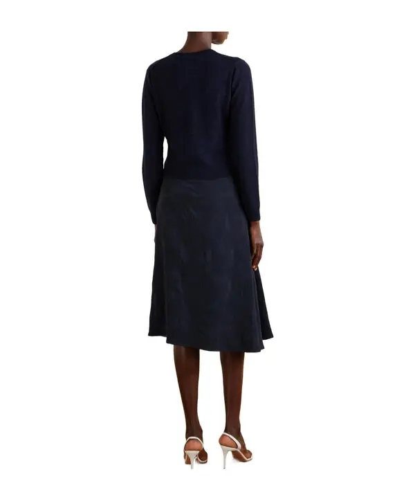Erdem Embroidered Wool-blend Cardigan