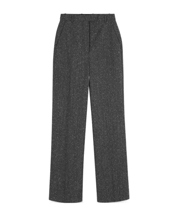 Alexander McQueen Wide-leg Glittered Pants