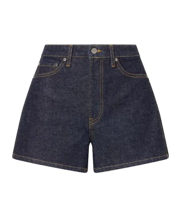 Khaite Straight-leg Denim Shorts