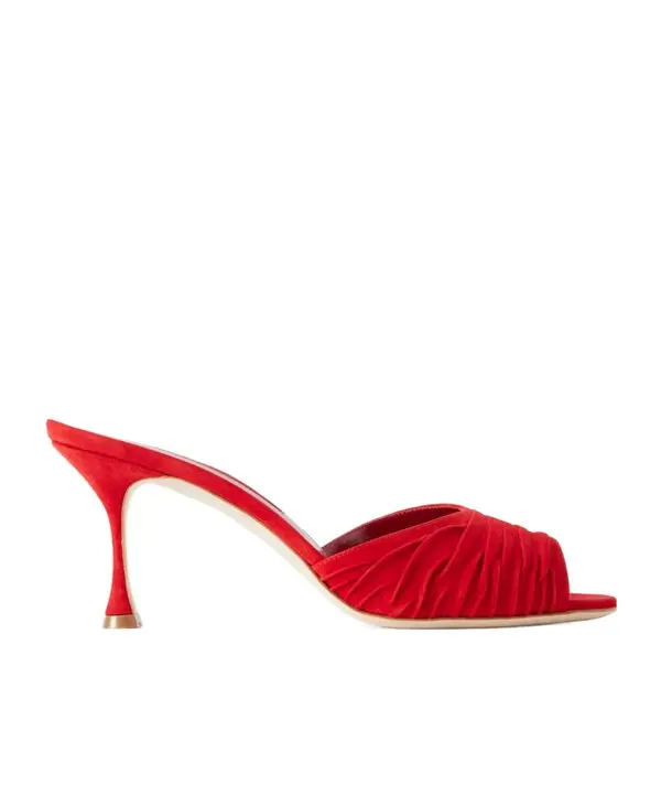 Manolo Blahnik High-heel Mules - Red