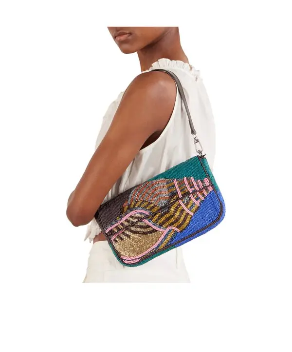 Staud Beaded Shoulder Bag