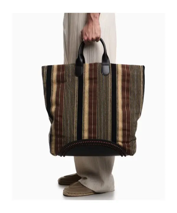 Emporio Armani Striped-pattern Tote Bag