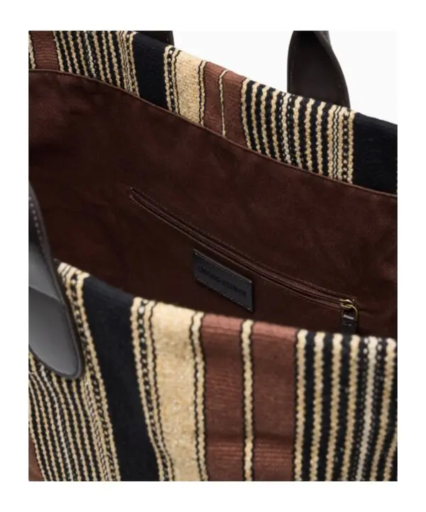 Emporio Armani Striped-pattern Tote Bag