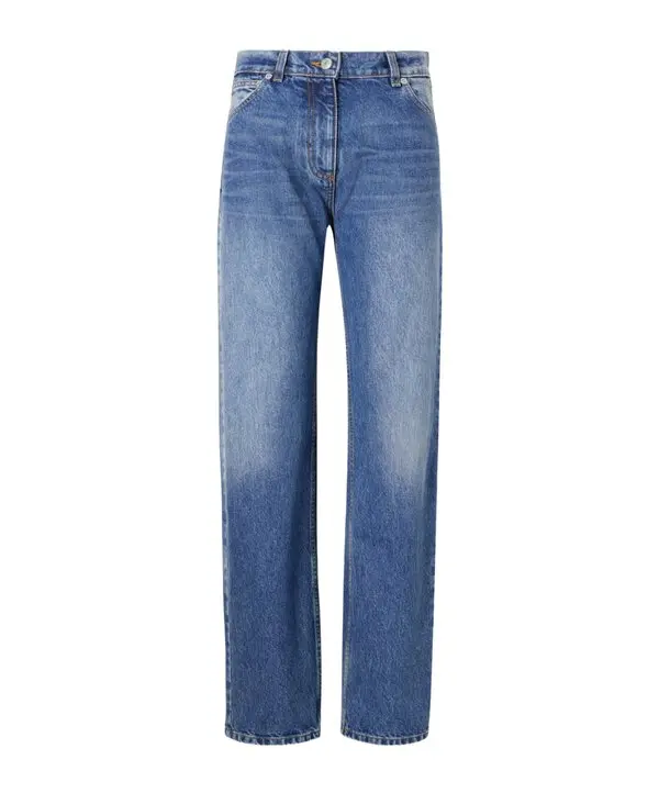 Magda Butrym High-rise Straight-leg Boyfriend Jeans - Blue