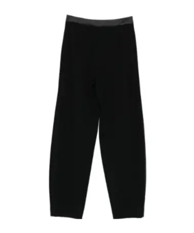 Emporio Armani Tapered-leg Trousers With Satin Waistband
