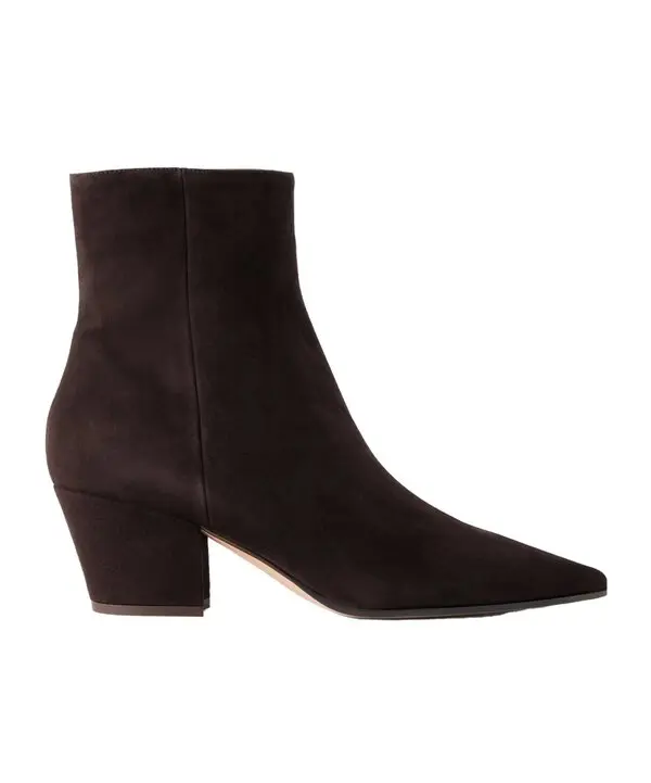 GIANVITO ROSSI 55mm Keinna Pointed-toe Block-heel Boots - Black