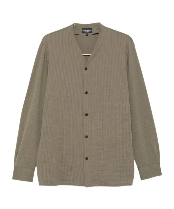 Emporio Armani V-necked Shirt - Gray