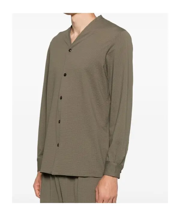 Emporio Armani V-necked Shirt - Gray