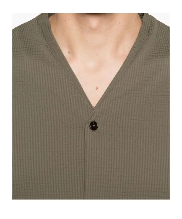 Emporio Armani V-necked Shirt - Gray