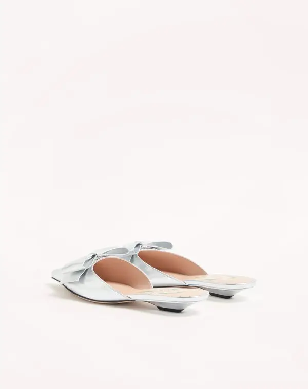 Valentino Garavani Laminated-nappa Bow Mules, 20mm