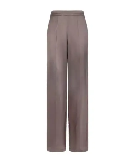Emporio Armani Wide-leg Satin Pants - Gray