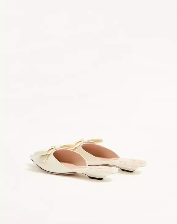 Valentino Garavani Kidskin Mules With Bow Detailing