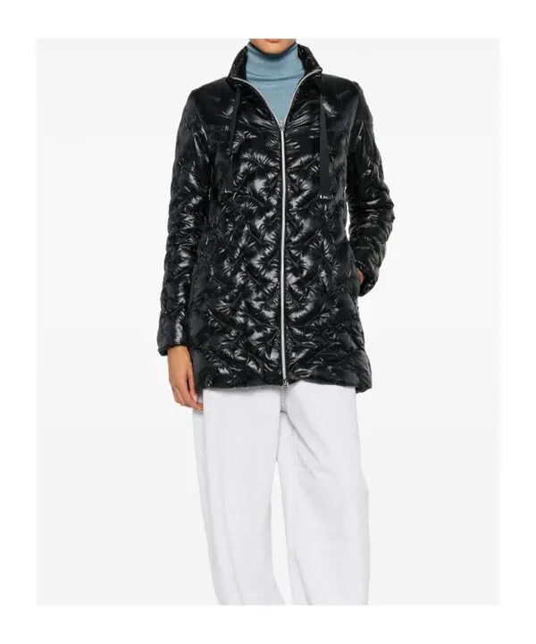 Herno Quilted High-neck Zip-up Coat