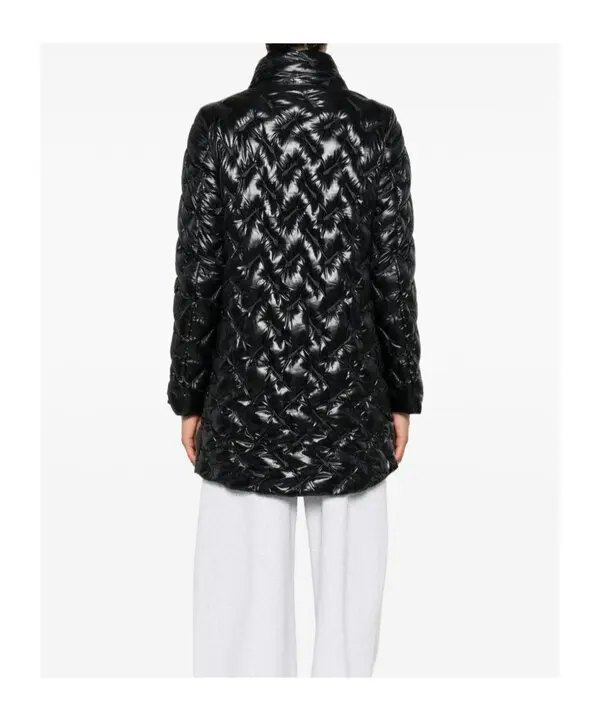Herno Quilted High-neck Zip-up Coat