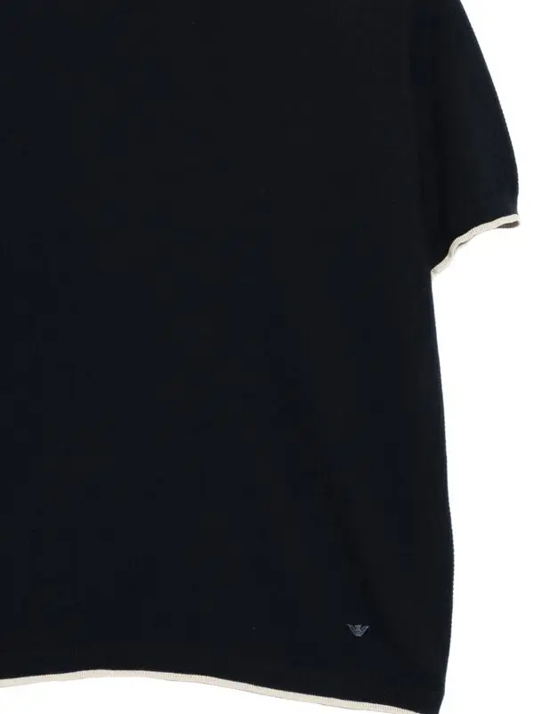 Emporio Armani Round Neck Knitted T-shirt - Blue
