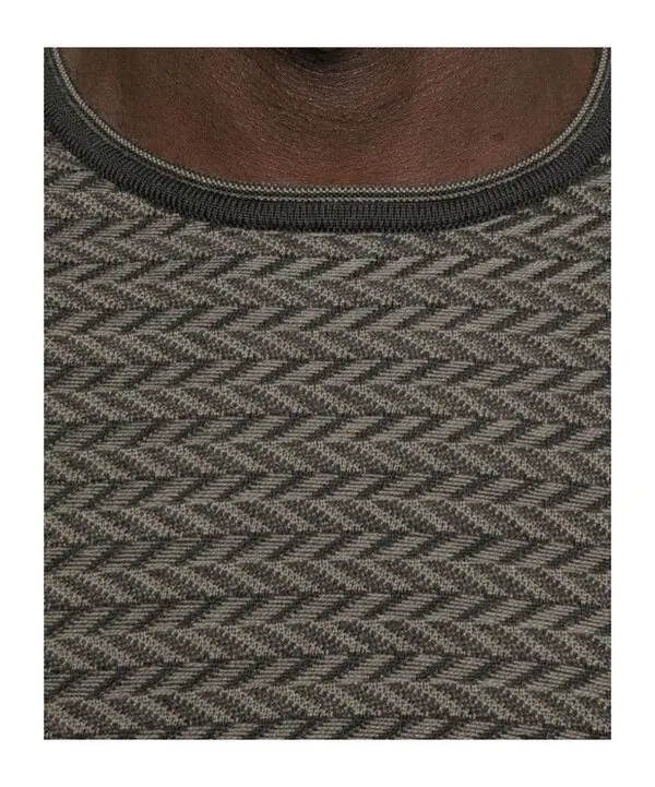 Emporio Armani Patterned Round-neck Sweater