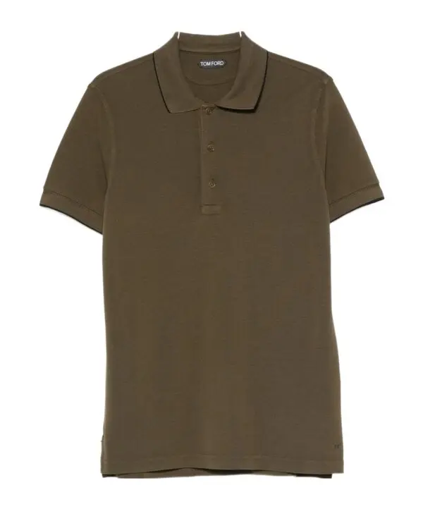 TOM FORD Short-sleeved Polo Shirt - Brown