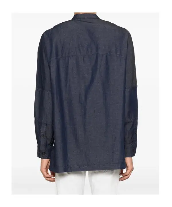 Emporio Armani Logo Patch Button-up Shirt