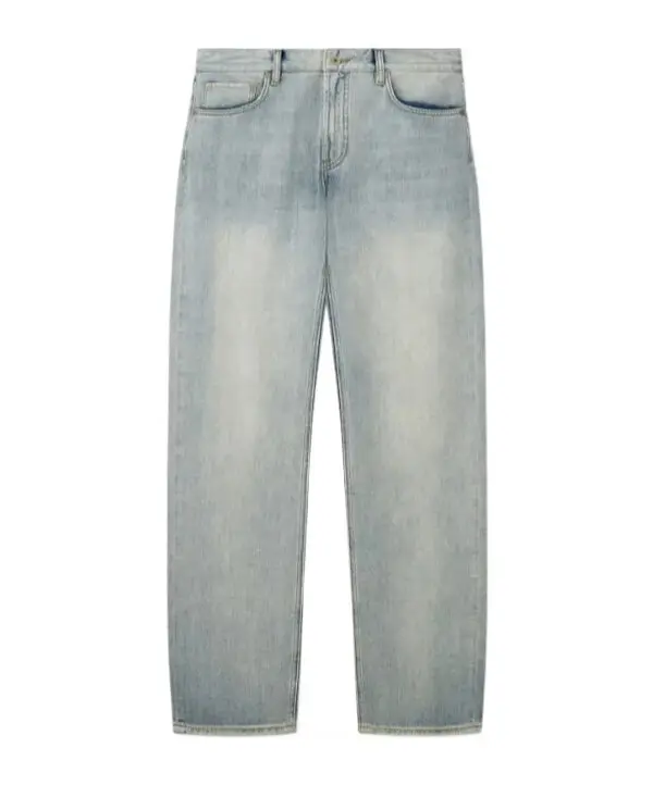 Emporio Armani Long Straight-leg Washed Jeans