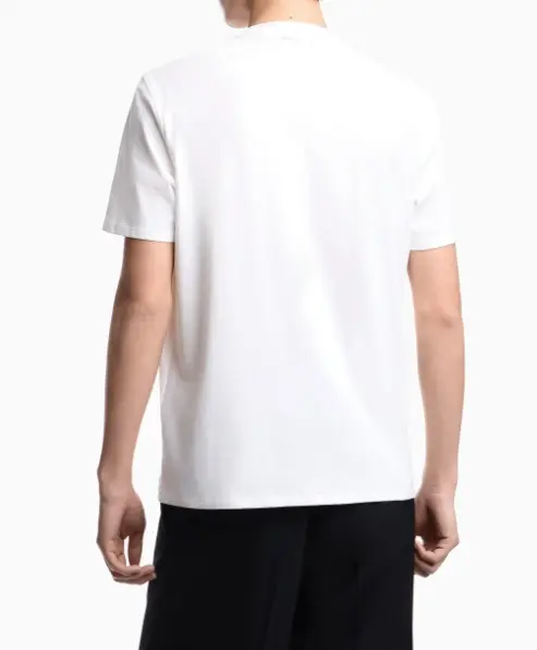 Emporio Armani Logo Embossed Crewneck T-shirt
