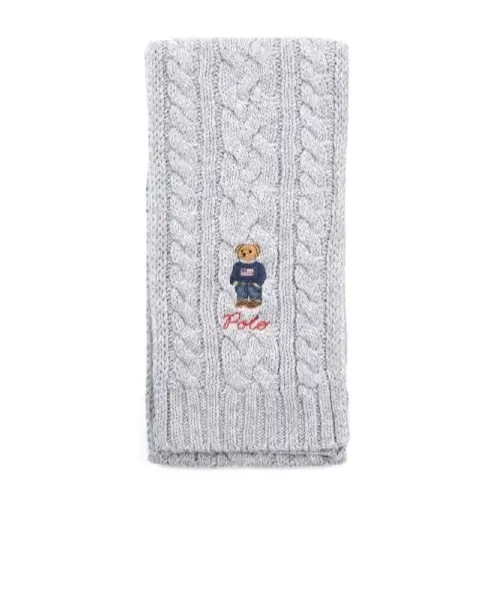 Polo Ralph Lauren Chunky Knit Scarf - Grey