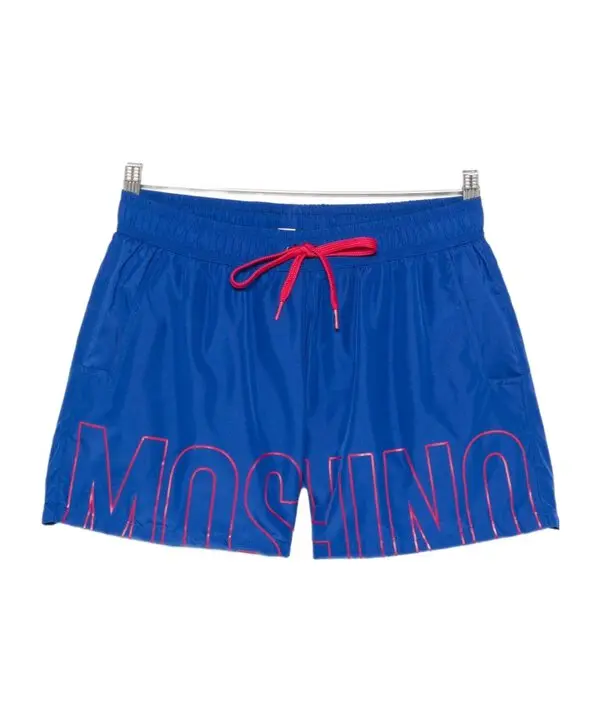 Moschino Logo-print Drawstring Swim Trunks
