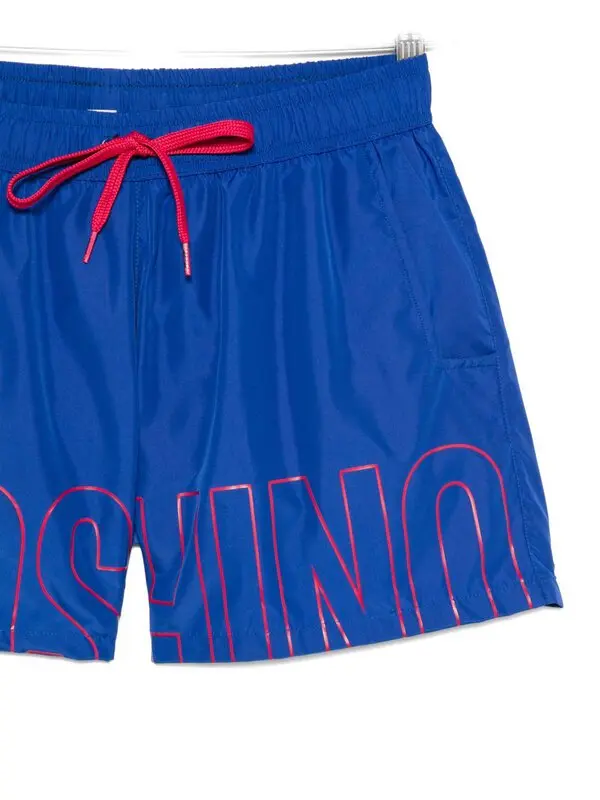 Moschino Logo-print Drawstring Swim Trunks