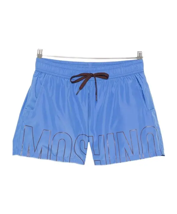 Moschino Print Drawstring Swim Trunks