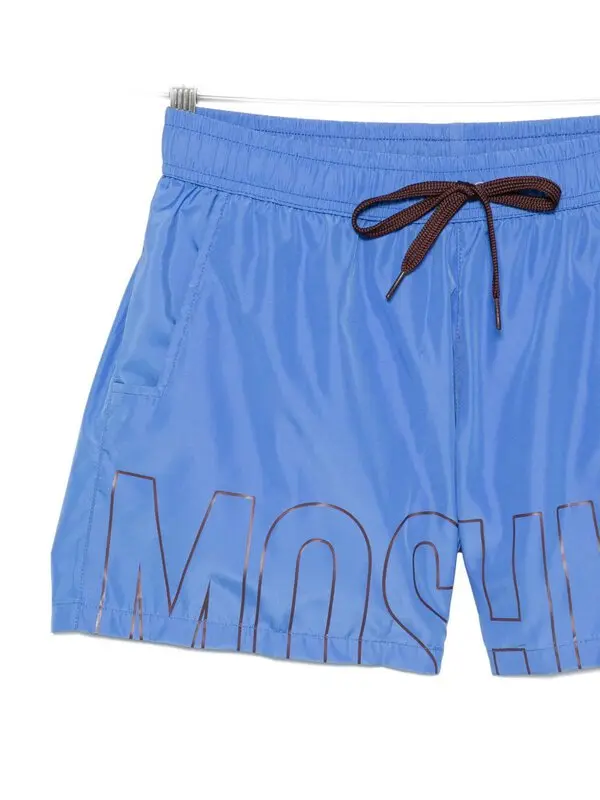 Moschino Print Drawstring Swim Trunks