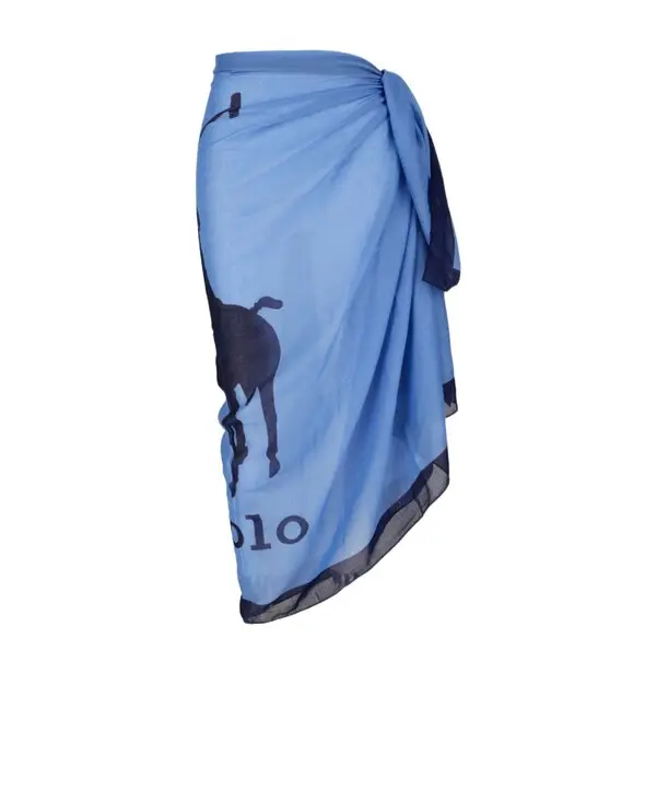 Polo Ralph Lauren Logo-print Pareo - Blue