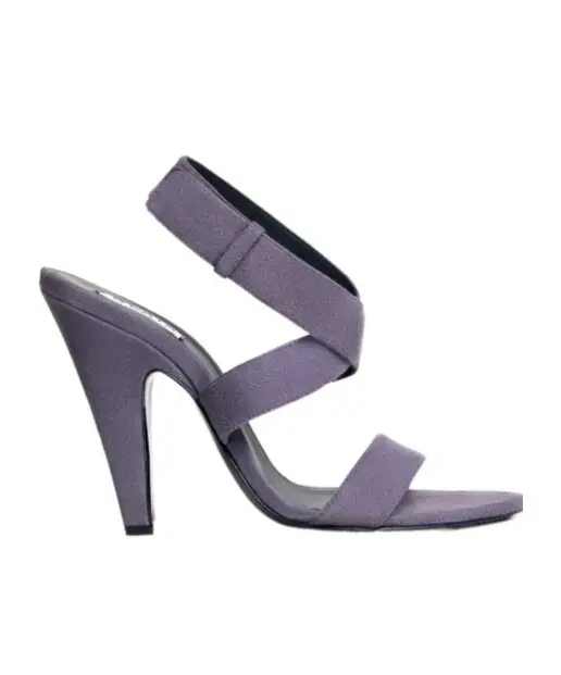 Alaïa Cone Sandals In Suede - Gray