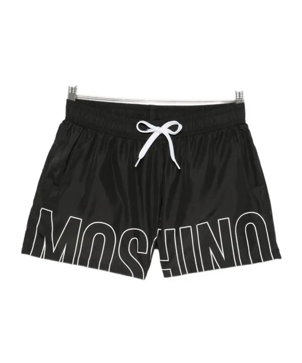 Moschino Logo-print Drawstring Swim Trunks