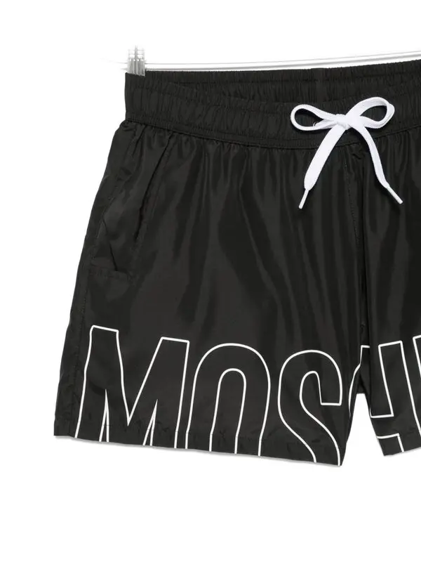 Moschino Logo-print Drawstring Swim Trunks