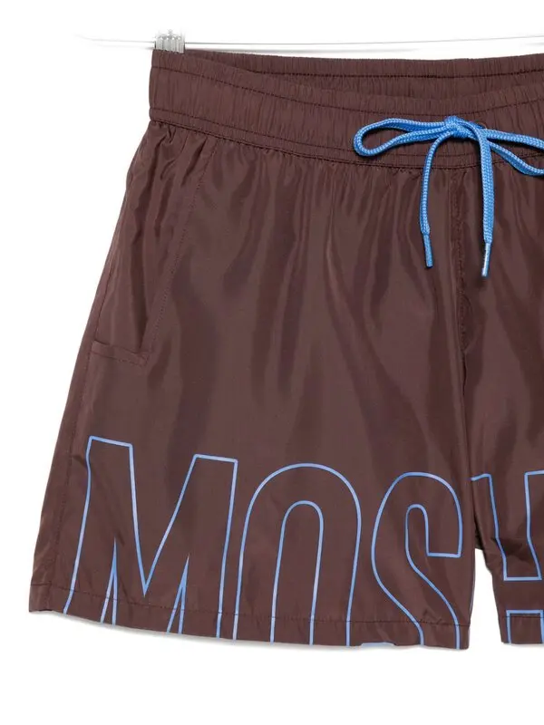Moschino Logo-print Drawstring Swim Trunks
