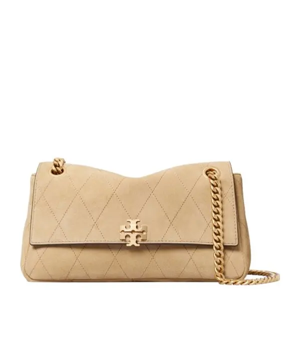 Tory Burch Small Quilted Shoulder Bag - Limestone
