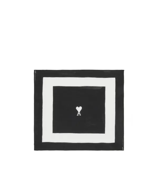 Ami De Coeur Printed Scarf - Black