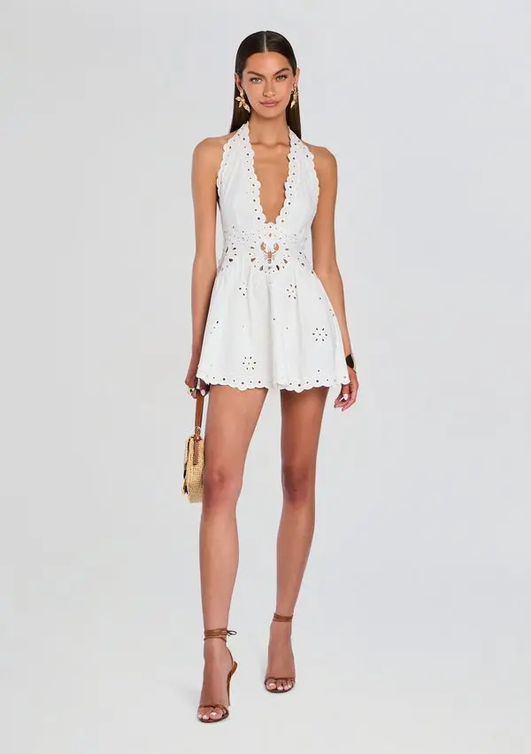Retrofete Beranice Mini Dress - Ivory