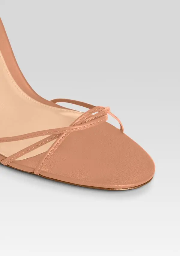 Retrofete Lucia Strappy High Heel Sandals - Nude