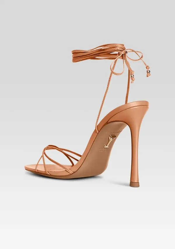 Retrofete Lucia Strappy High Heel Sandals - Nude