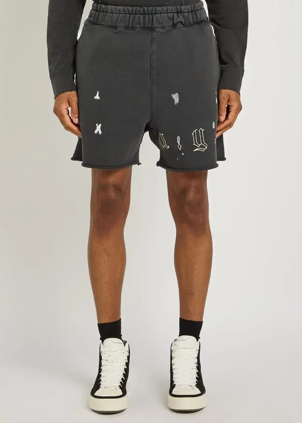 ASKYURSELF Vintage Printed Cotton Shorts