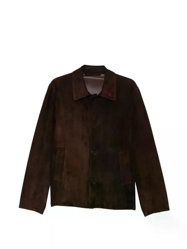 SALVATORE SANTORO Suede Button-up Jacket