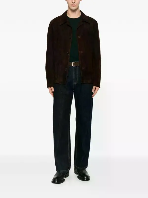 SALVATORE SANTORO Suede Button-up Jacket