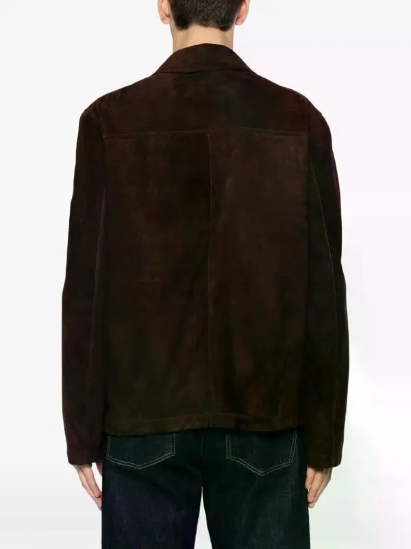 SALVATORE SANTORO Suede Button-up Jacket